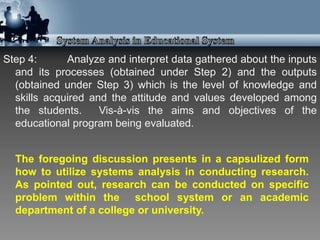System analysis module4 | PPTX