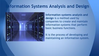System Analysis and Design | PPTX