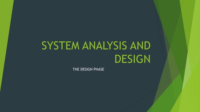 System analysis and design | PPT