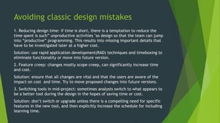System analysis and design | PPT