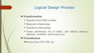 System analysis and design logical design | PPTX