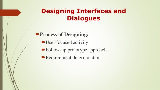 System analysis and design logical design