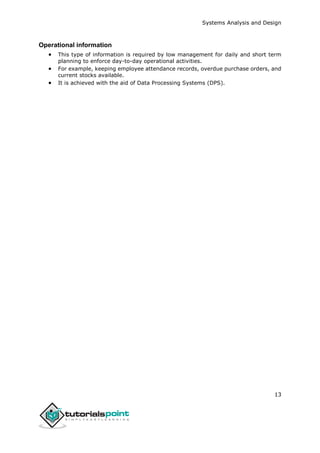 System analysis and_design_tutorial | PDF