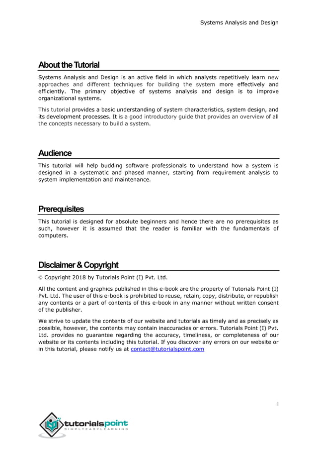 System analysis and_design_tutorial | PDF