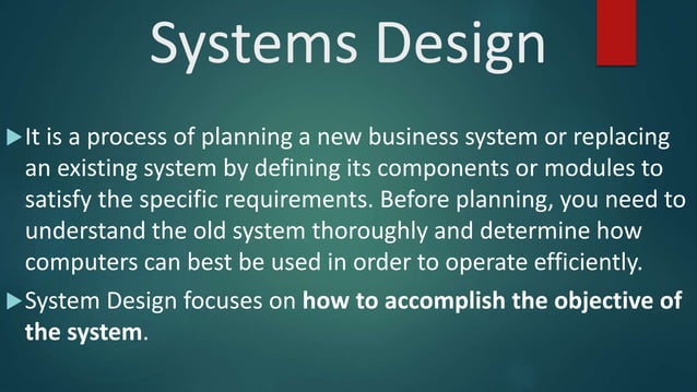 System Analysis & Design | PPT