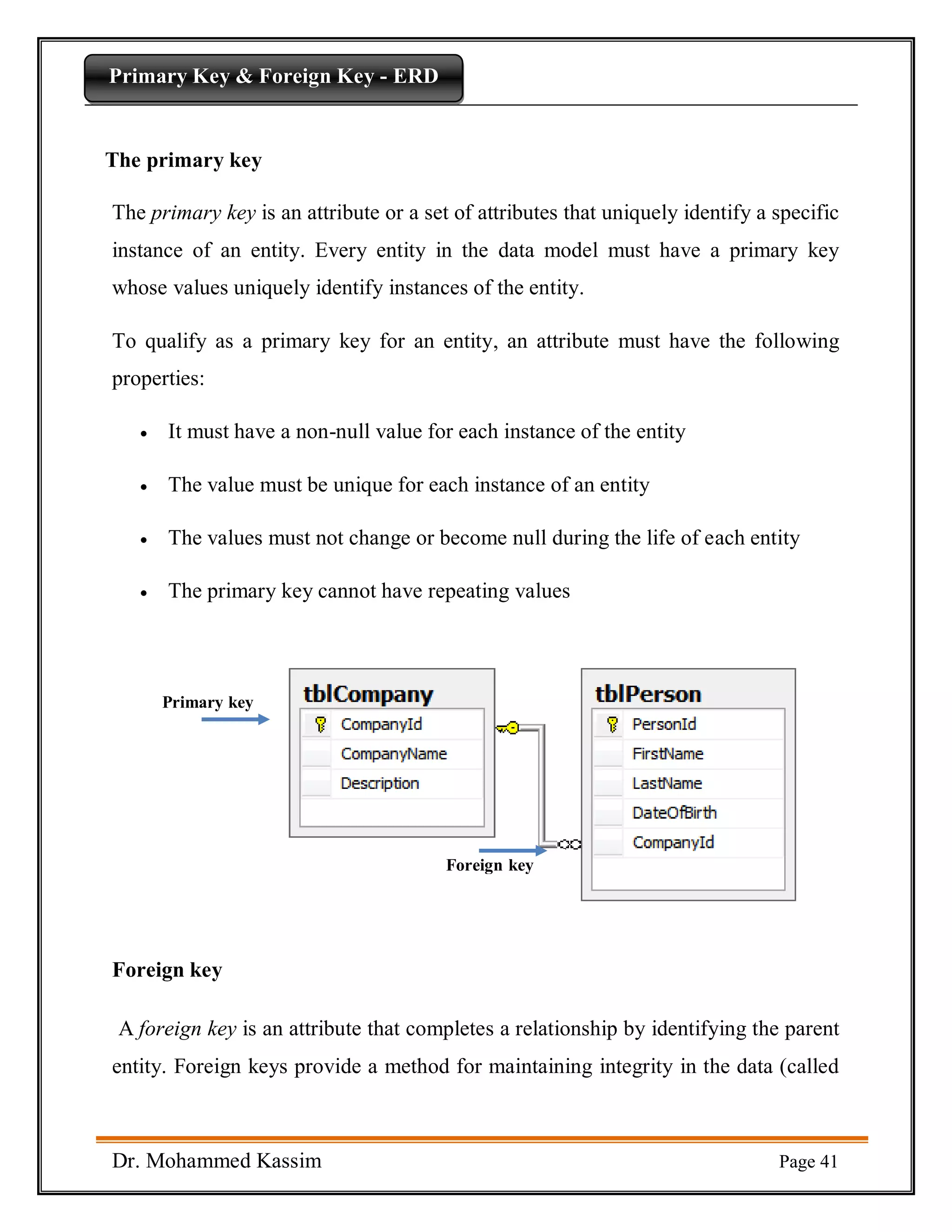 Primary Key & Foreign Key part10 | PDF