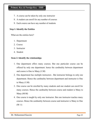 Primary Key & Foreign Key part10 | PDF