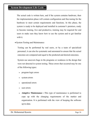 System Development Life Cycle part3 | PDF | Operating Systems ...