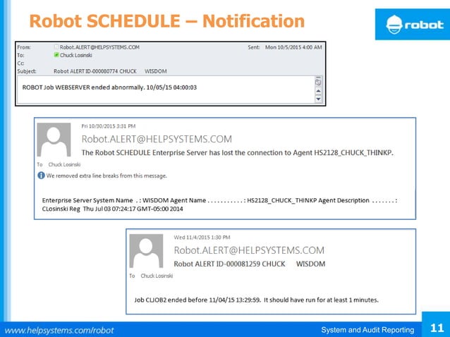 System and Audit Reporting with Robot | PPT