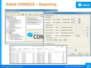 System and Audit Reporting with Robot | PPTX