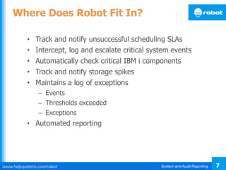 System and Audit Reporting with Robot | PPTX