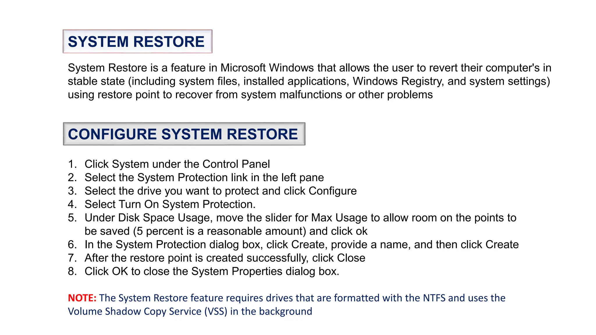 System and Data recovery in modern technology | PPT