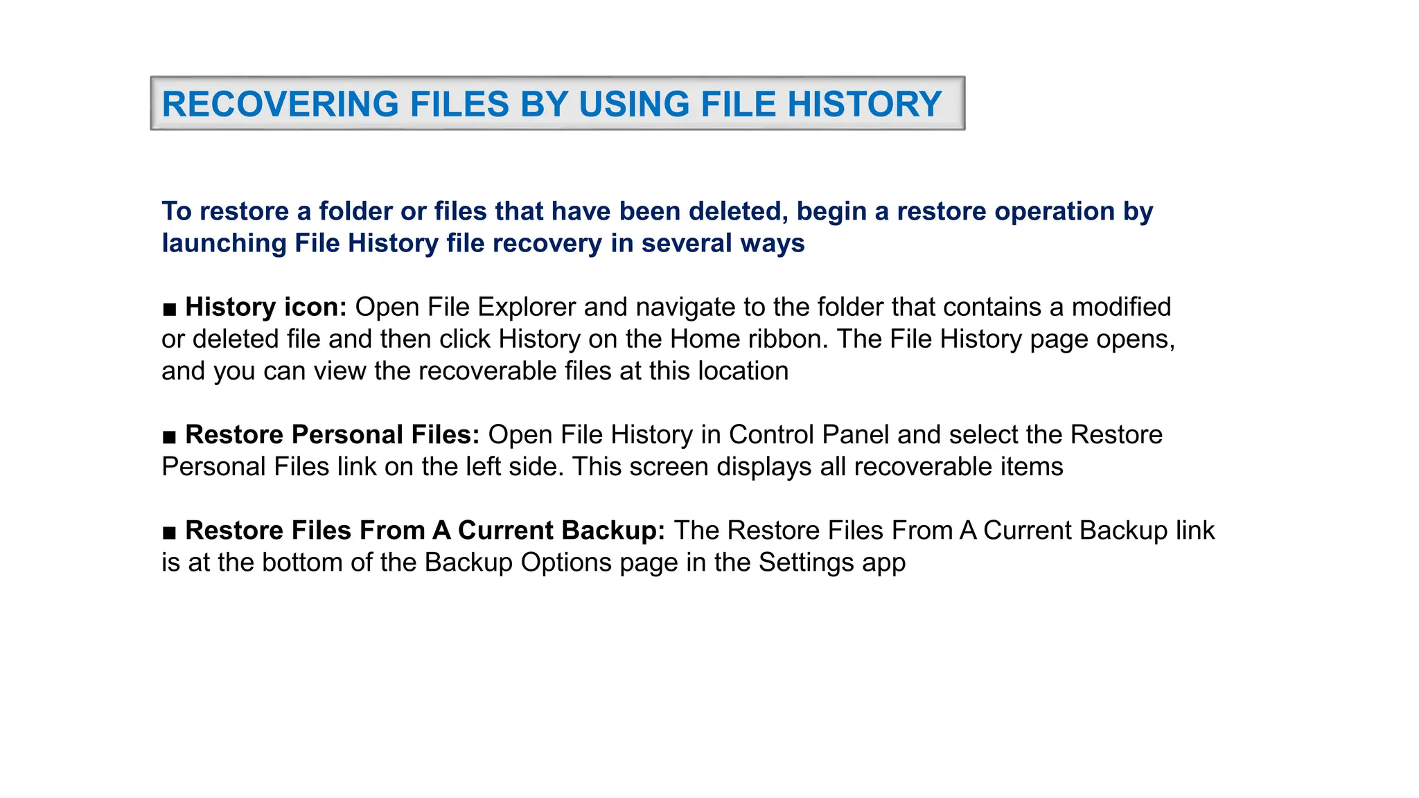 System and Data recovery in modern technology | PPT