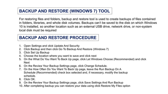 System and Data recovery in modern technology | PPT | Operating Systems | Computer Software and ...