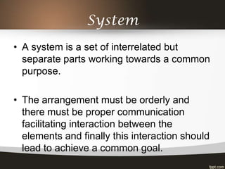 System Approach Theory