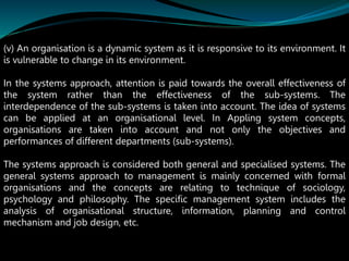 Approaches of Management(Principles of Management) | PPTX