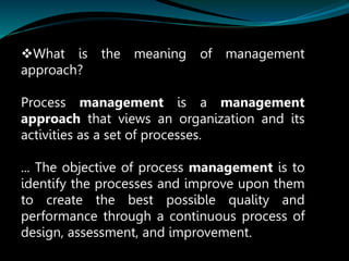 Approaches of Management(Principles of Management) | PPTX