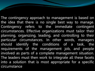 Approaches of Management(Principles of Management) | PPTX