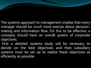 Approaches of Management(Principles of Management) | PPTX