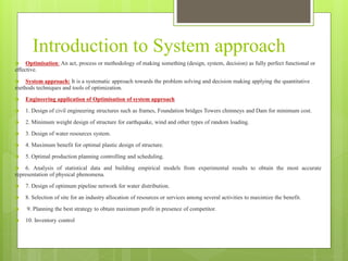 System approach in civil engg slideshare.vvs