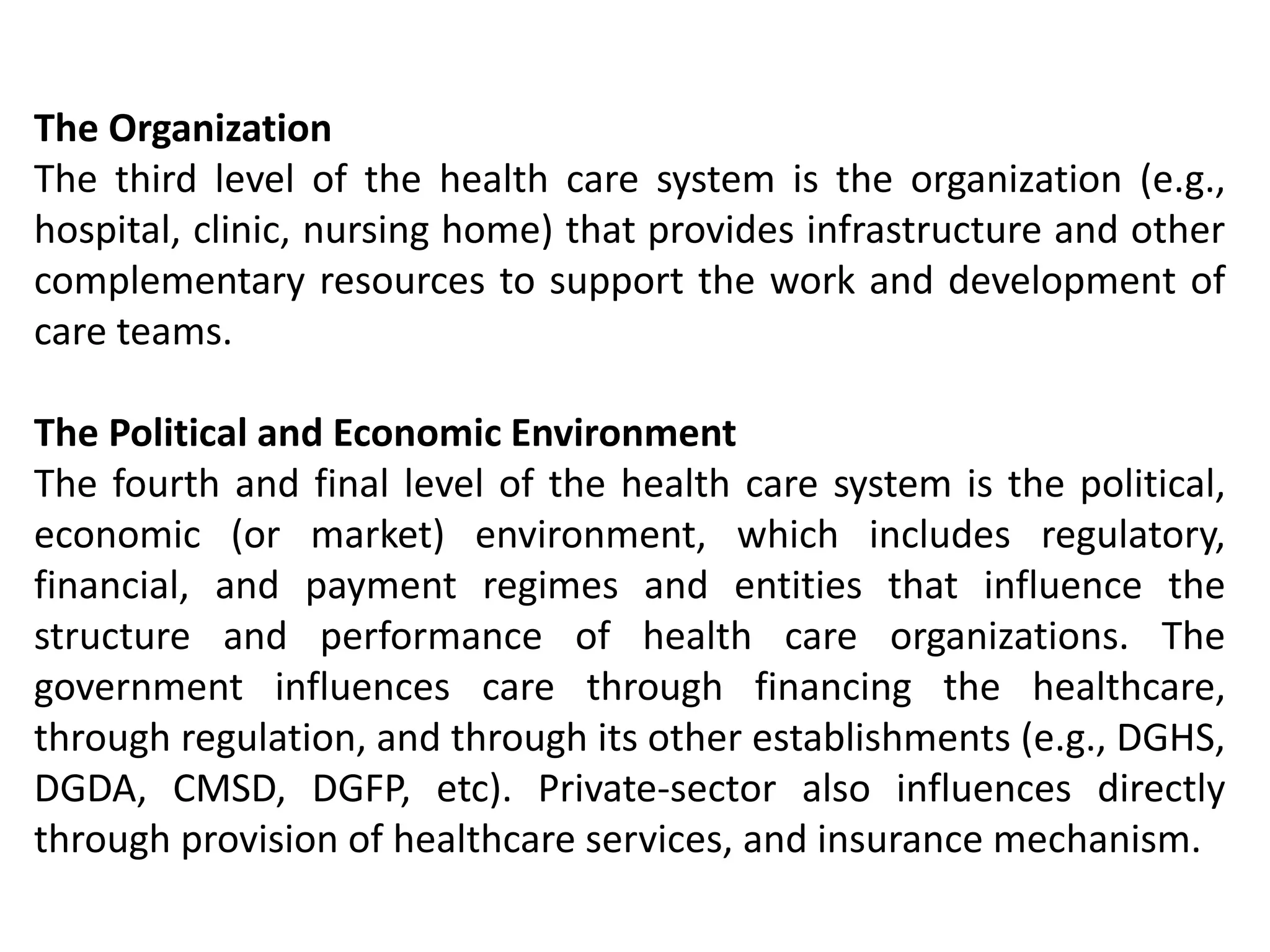System Approach in Healthcare Management | PPTX