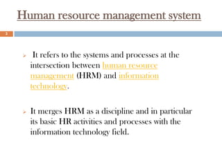 System approach to hrm | PPTX