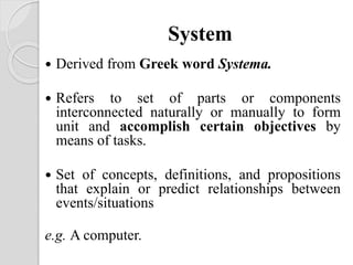 System approach to management | PPTX