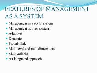System approach to management 2 | PPTX