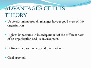 System approach to management 2 | PPTX