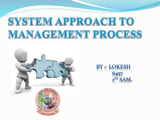 System approach to management 2