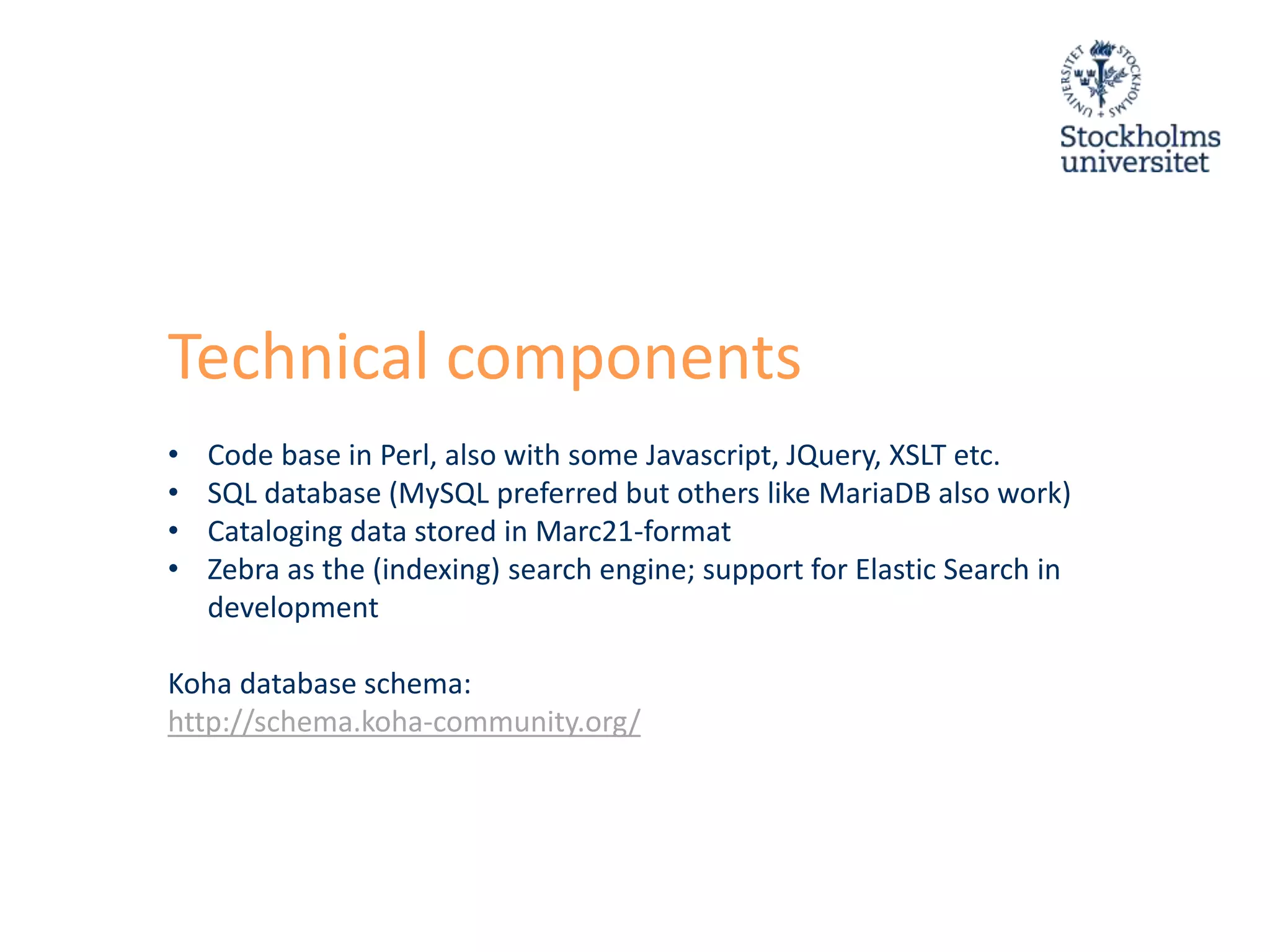 Koha System Architecture | PPTX