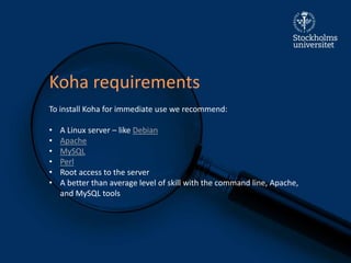 Koha System Architecture | PPTX