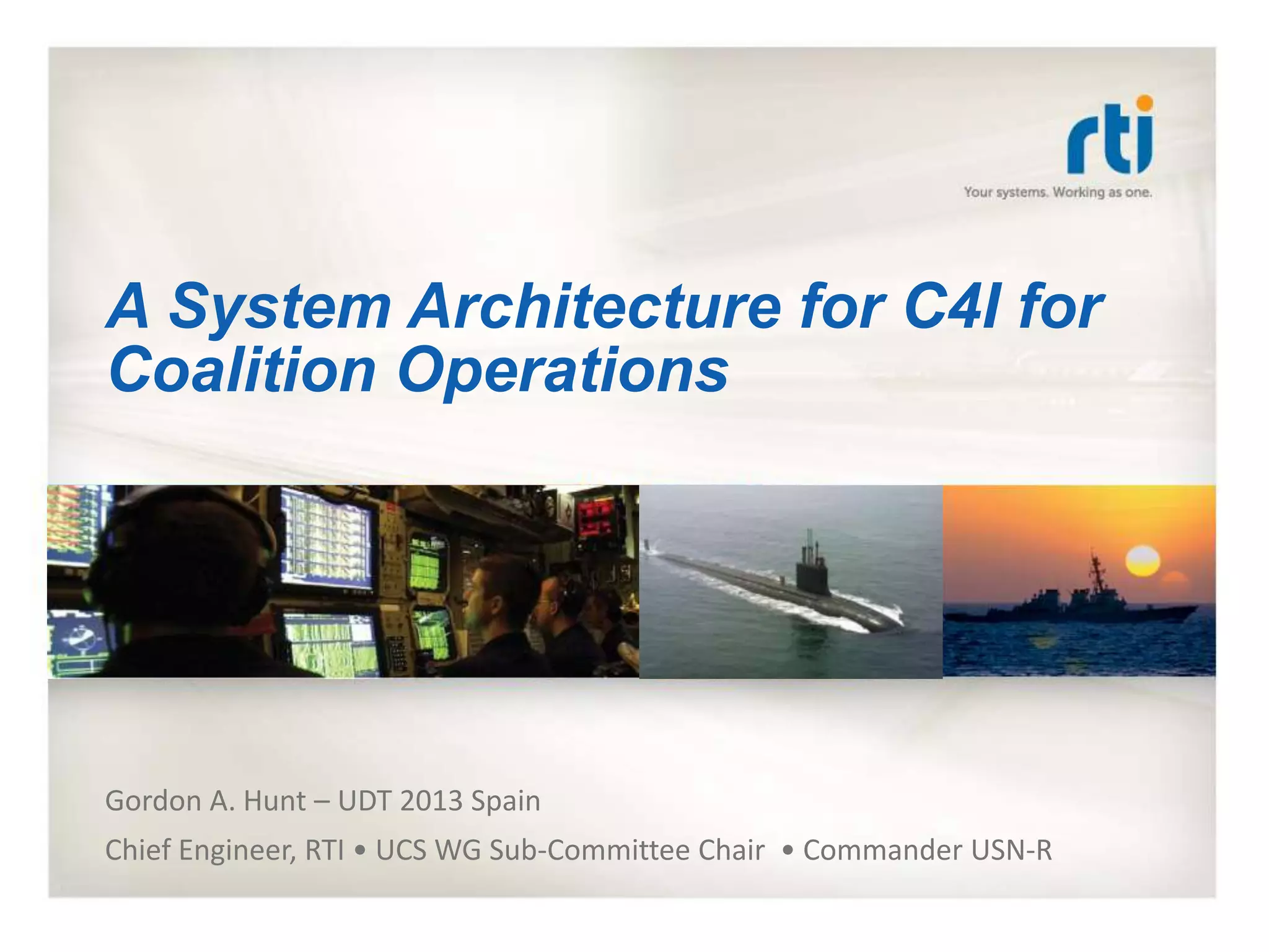 System Architecture for C4I Coalition Operations | PPTX