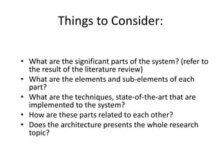 System architecture infosheet | PPTX