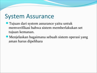 System assurance | PPT