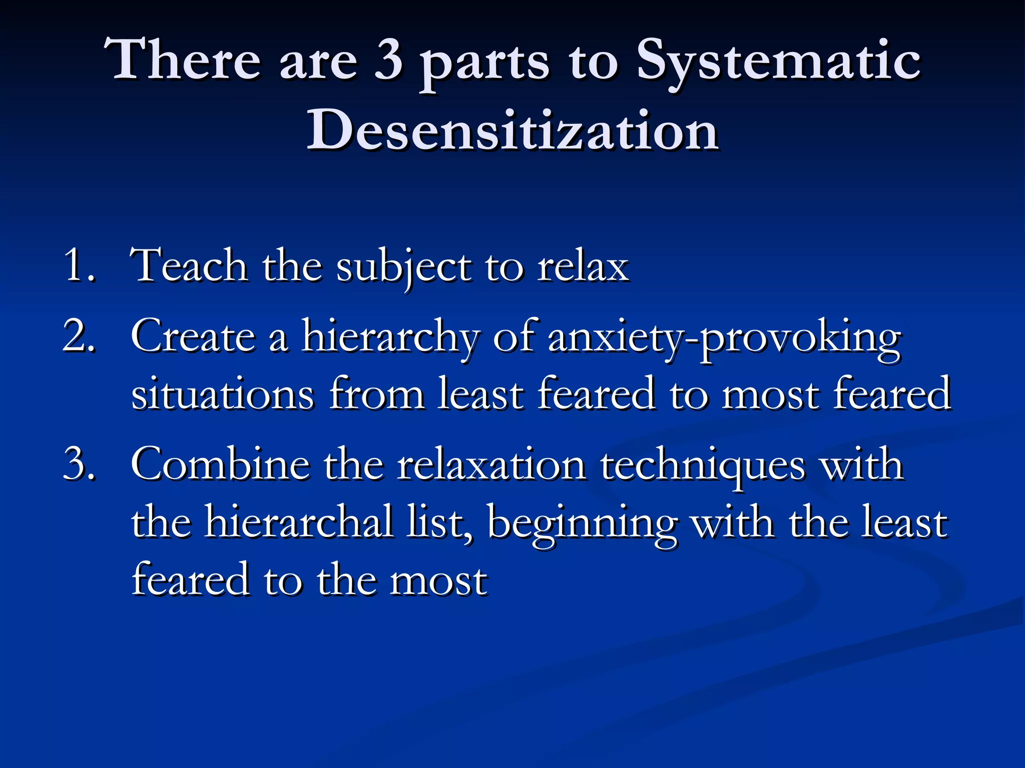 Systematic Desensitization | PPT