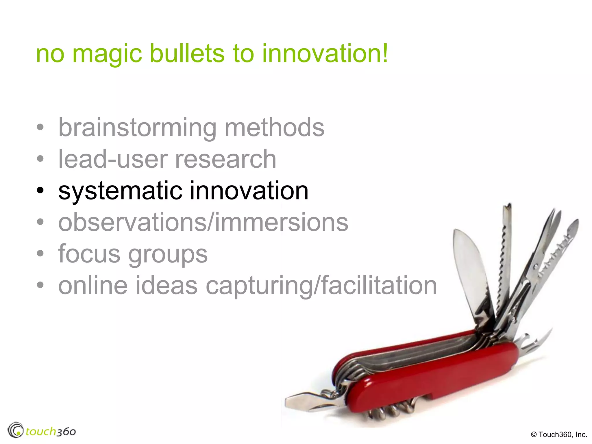Introduction to Systematic Innovation | PDF