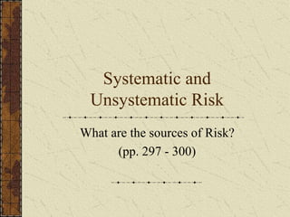 Systematic and Unsystematic Risk managment.ppt