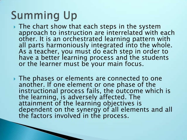 Systematic approach to Teaching | PPT