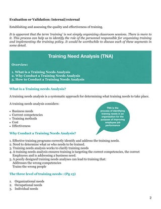 Systematic approach to training | PDF