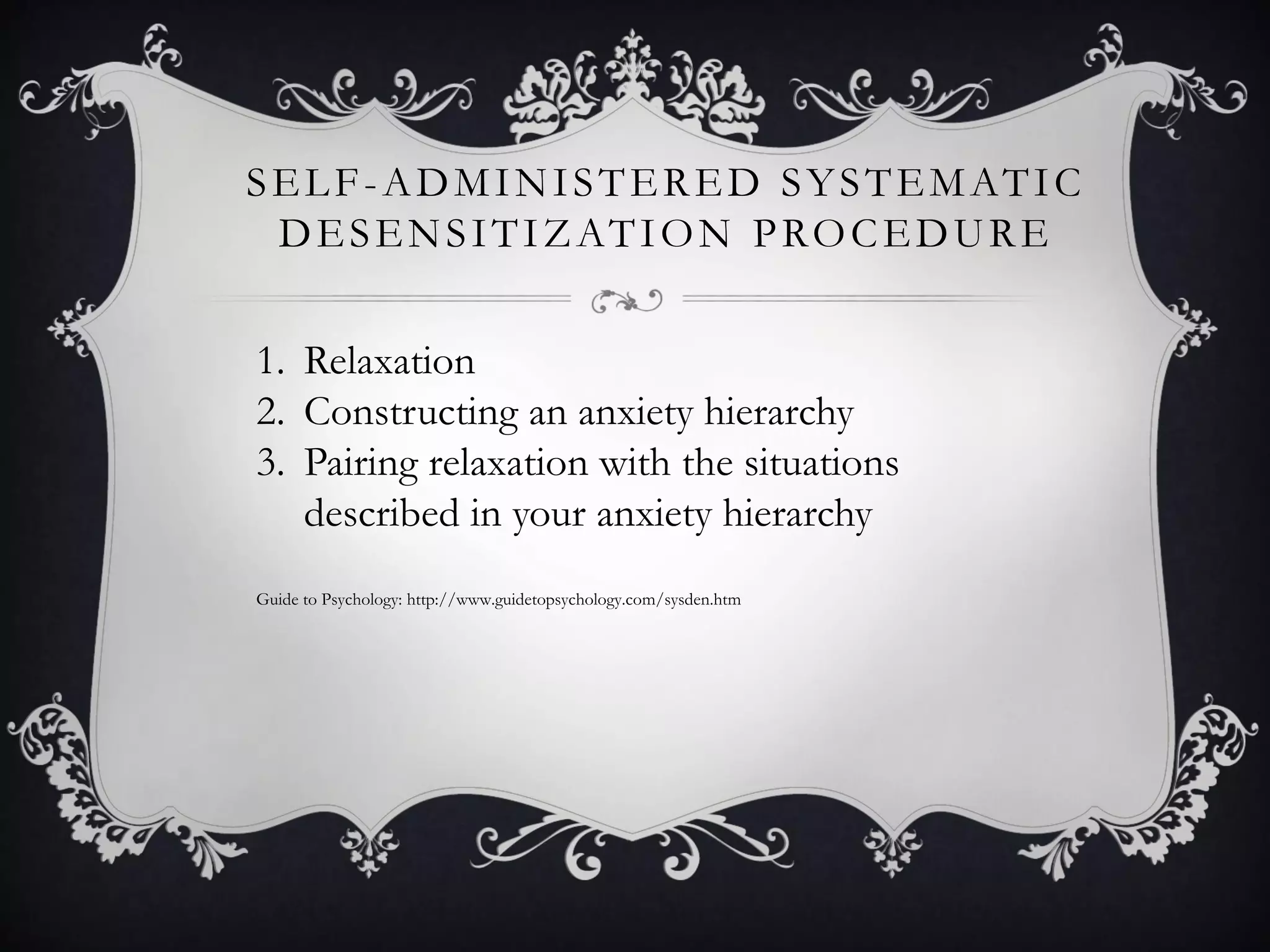 Systematic Desensitization | PDF
