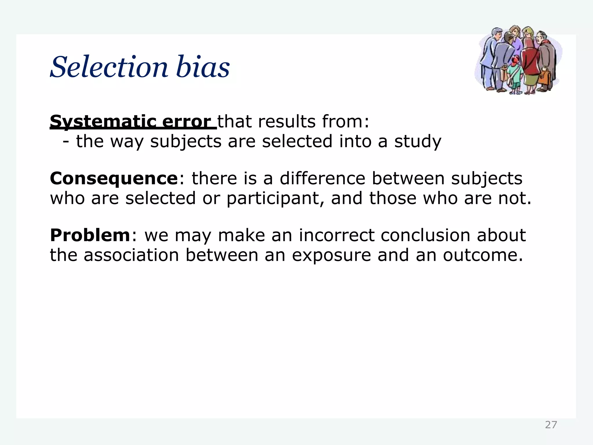 Systematic Error Bias Pptx Diseases And Conditions Medical Health