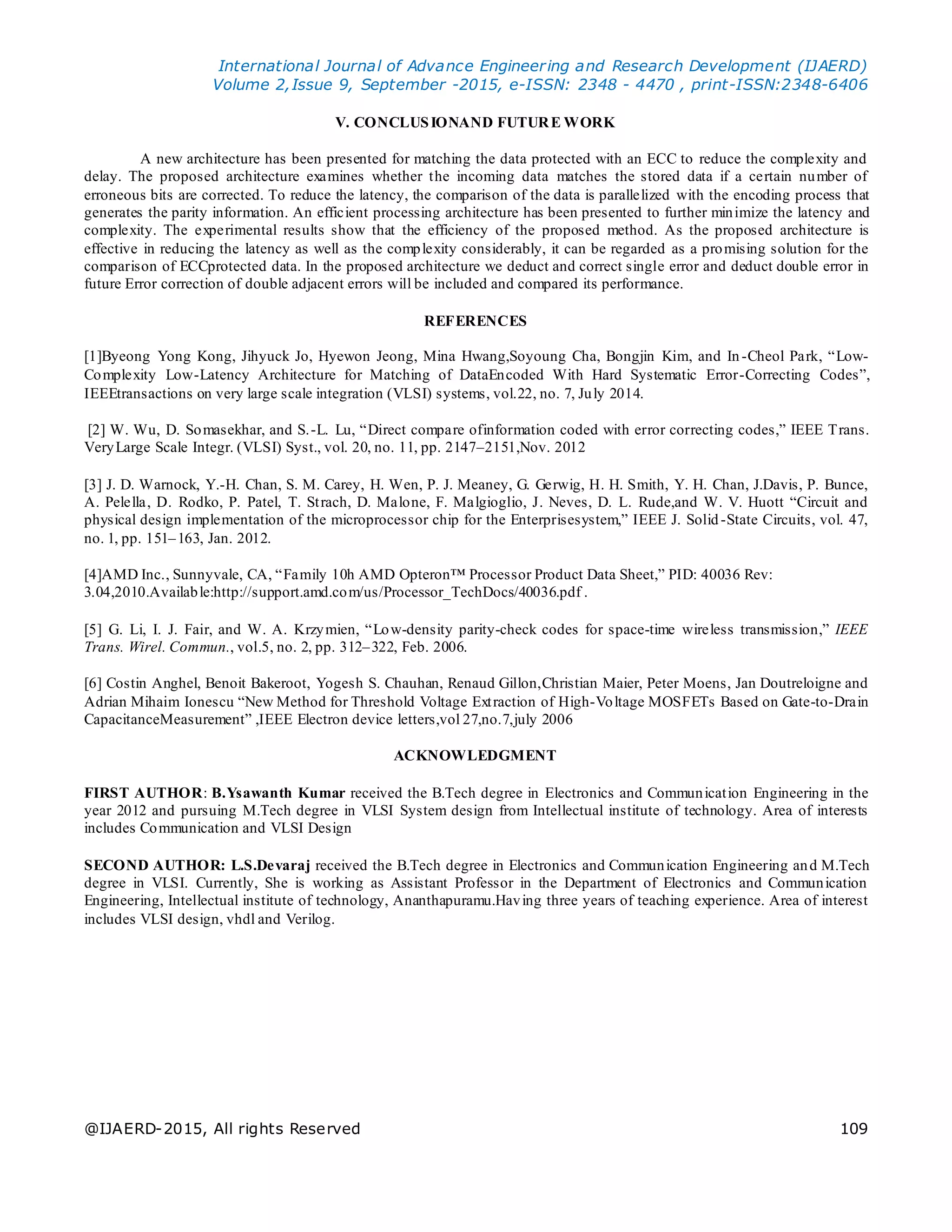 Systematic Error Codes Implimentation For Matched Data Encoded 47405 Pdf