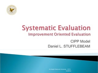 Systematic evaluation cipp model | PPT