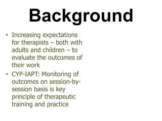 Counselling Psychotherapy with Children and Young People | PPTX