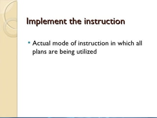 Systematic instructional planning | PPT
