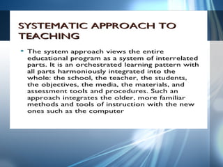 Systematic instructional planning | PPT