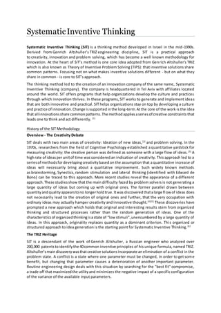 Systematic inventive thinking | DOCX