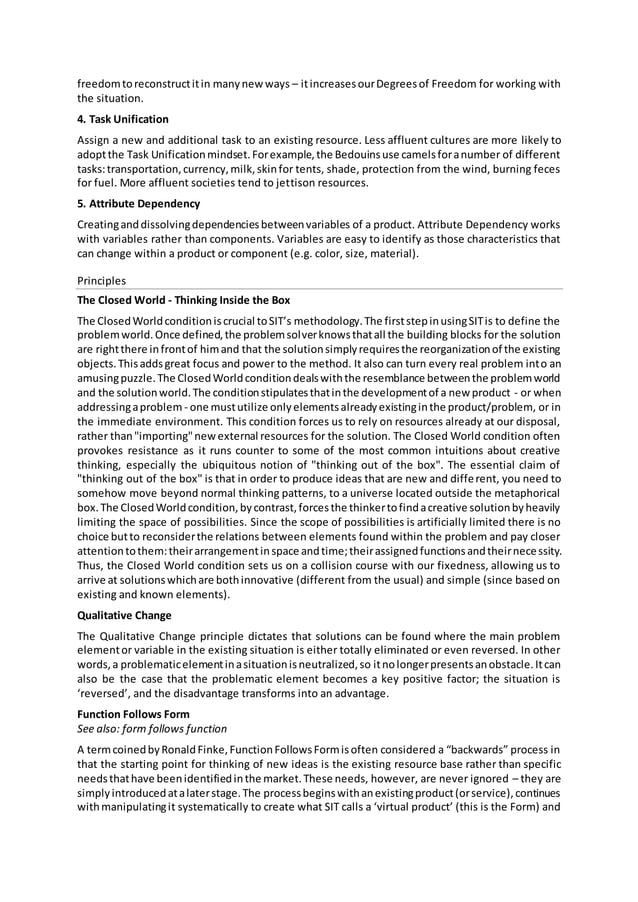 Systematic inventive thinking | DOCX