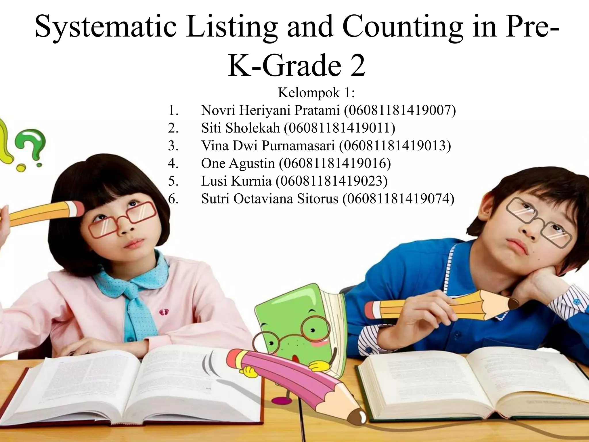 Systematic listing and counting in pre k-grade 2 | PPTX
